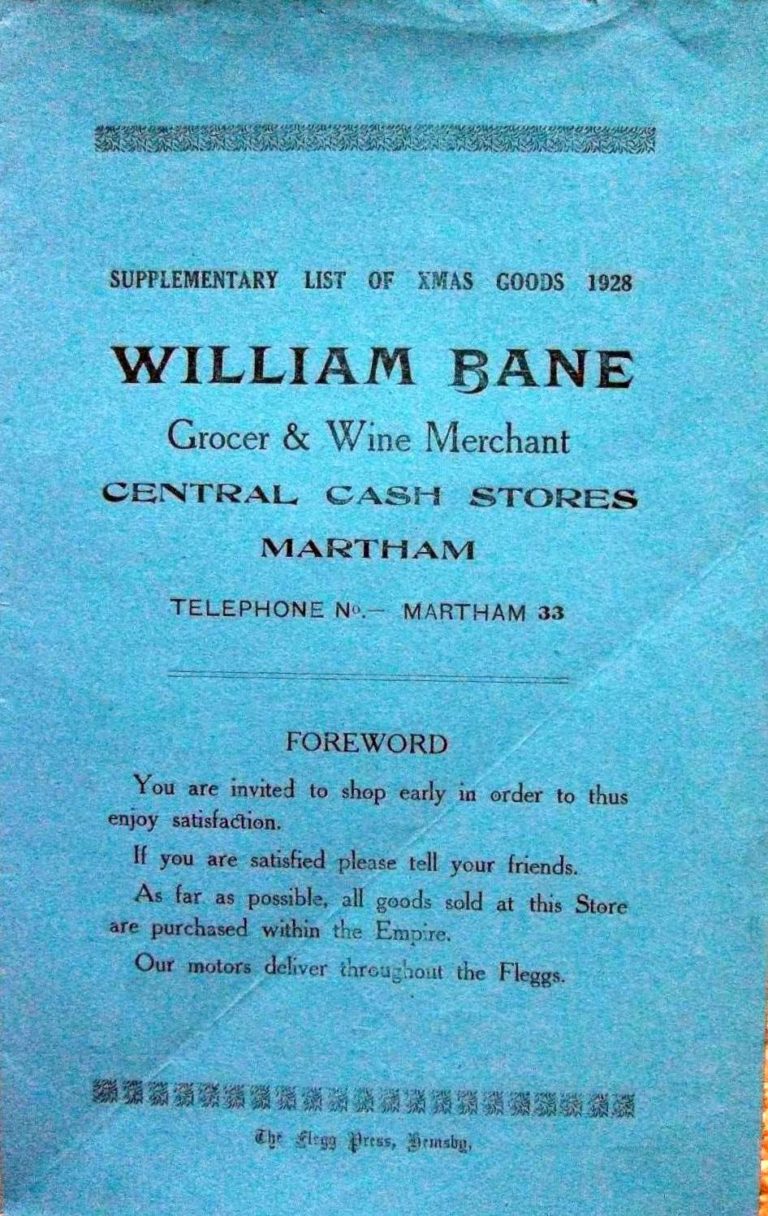 James William Bane (1869-1936) of Martham - Home of the History of ...