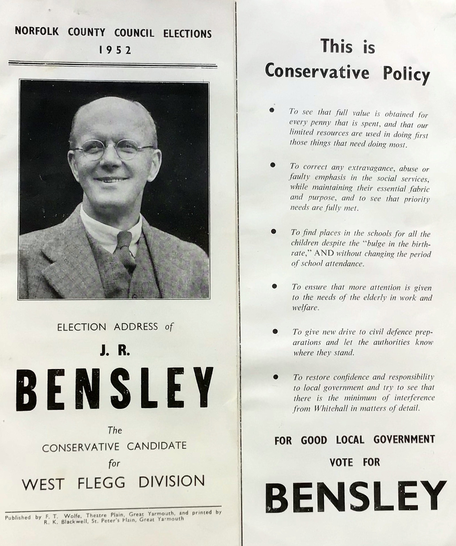 James Robert Bensley (1885-1972) of Martham – Home of the History of ...