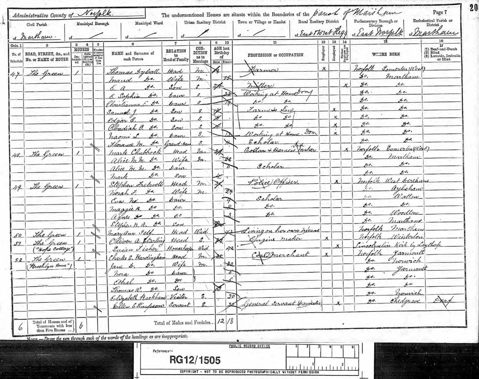 Brooklyn House, The Green, Martham - Home of the History of Martham ...